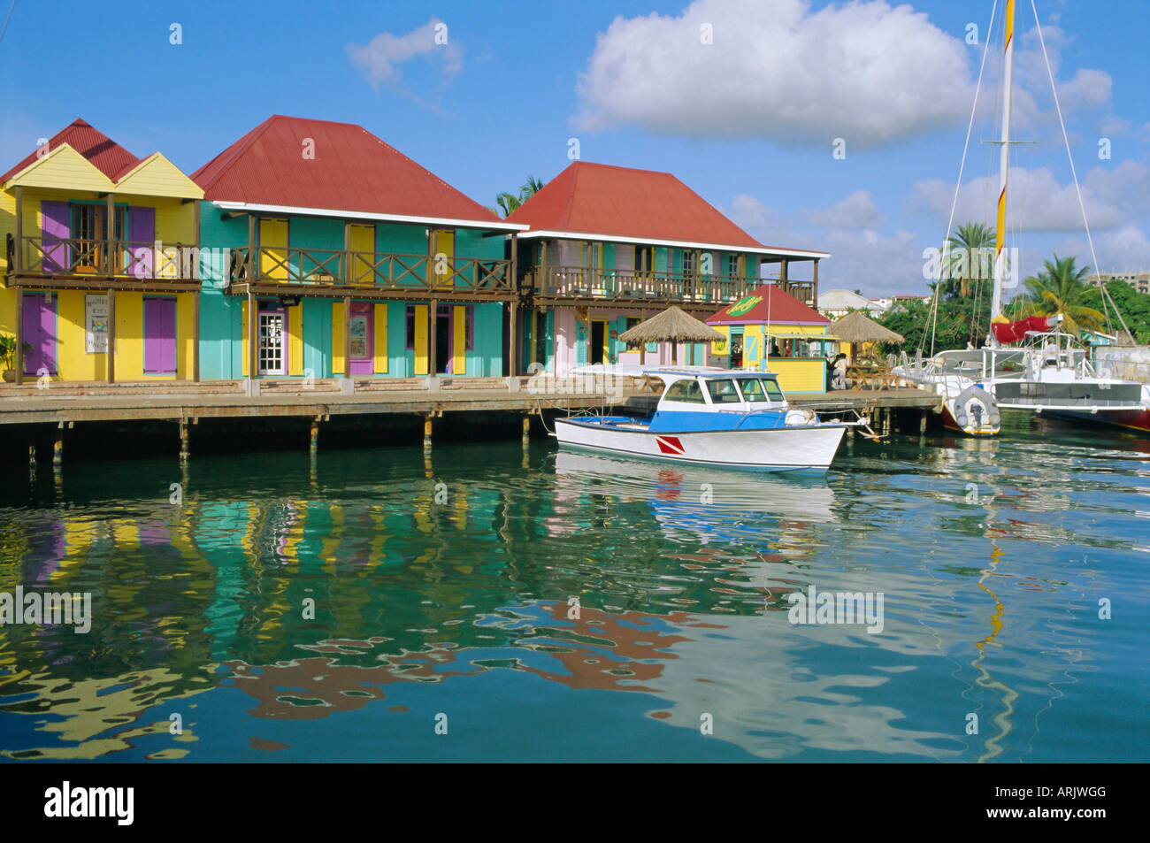 Heritage Quay, St. John's, Antigua, Caribbean Stock Photo - Alamy