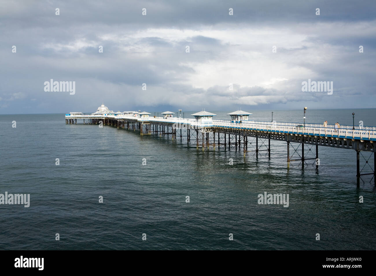 Llandudno Pier With Colourful Fairground Rides, Wales, Summer 2006 ...