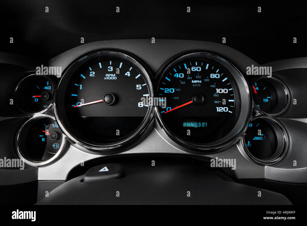 2008 Chevrolet Silverado 1500 LT1 in Red - Speedometer/tachometer Stock ...