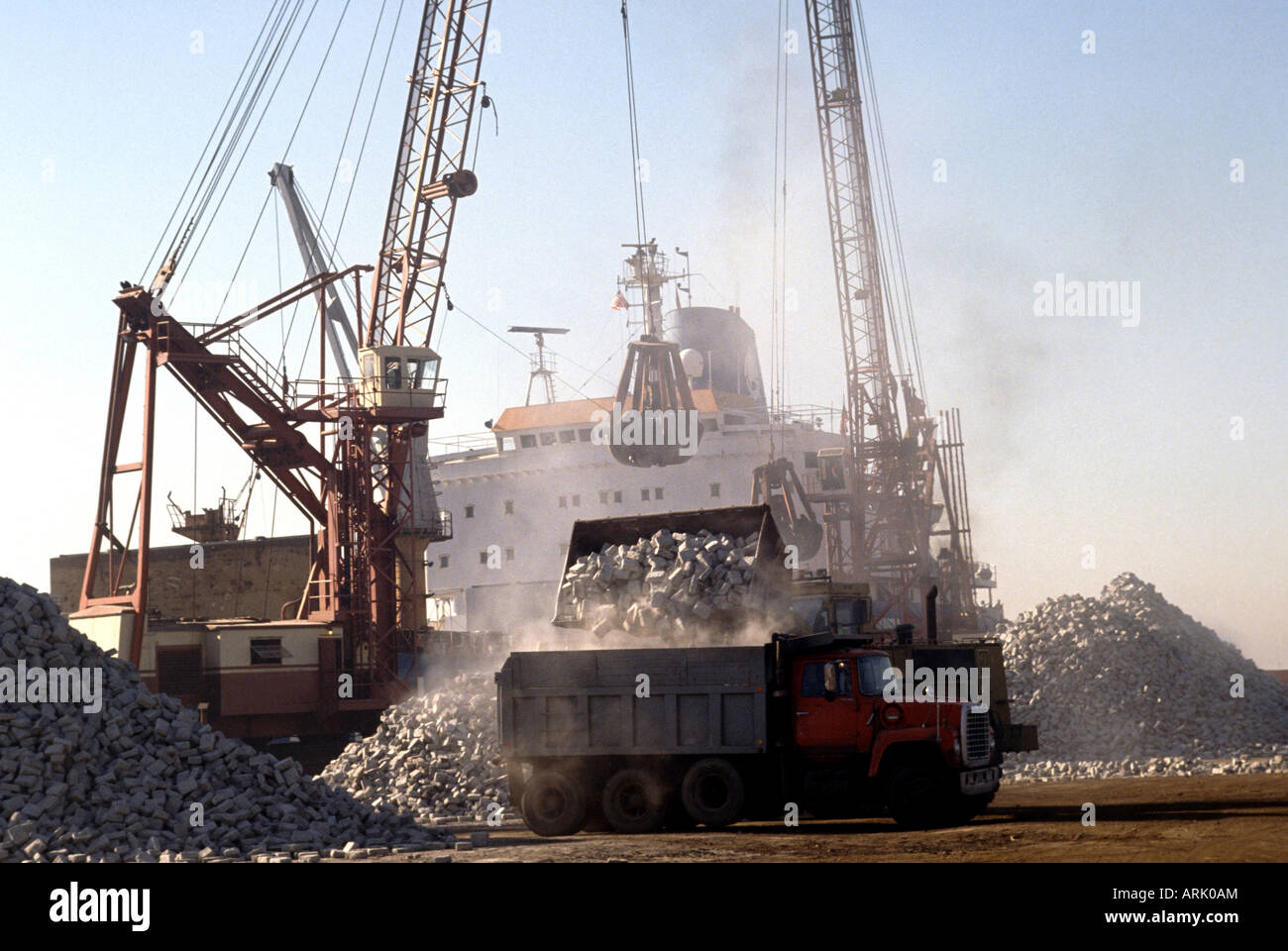 Loading bricks truck hi-res stock photography and images - Alamy