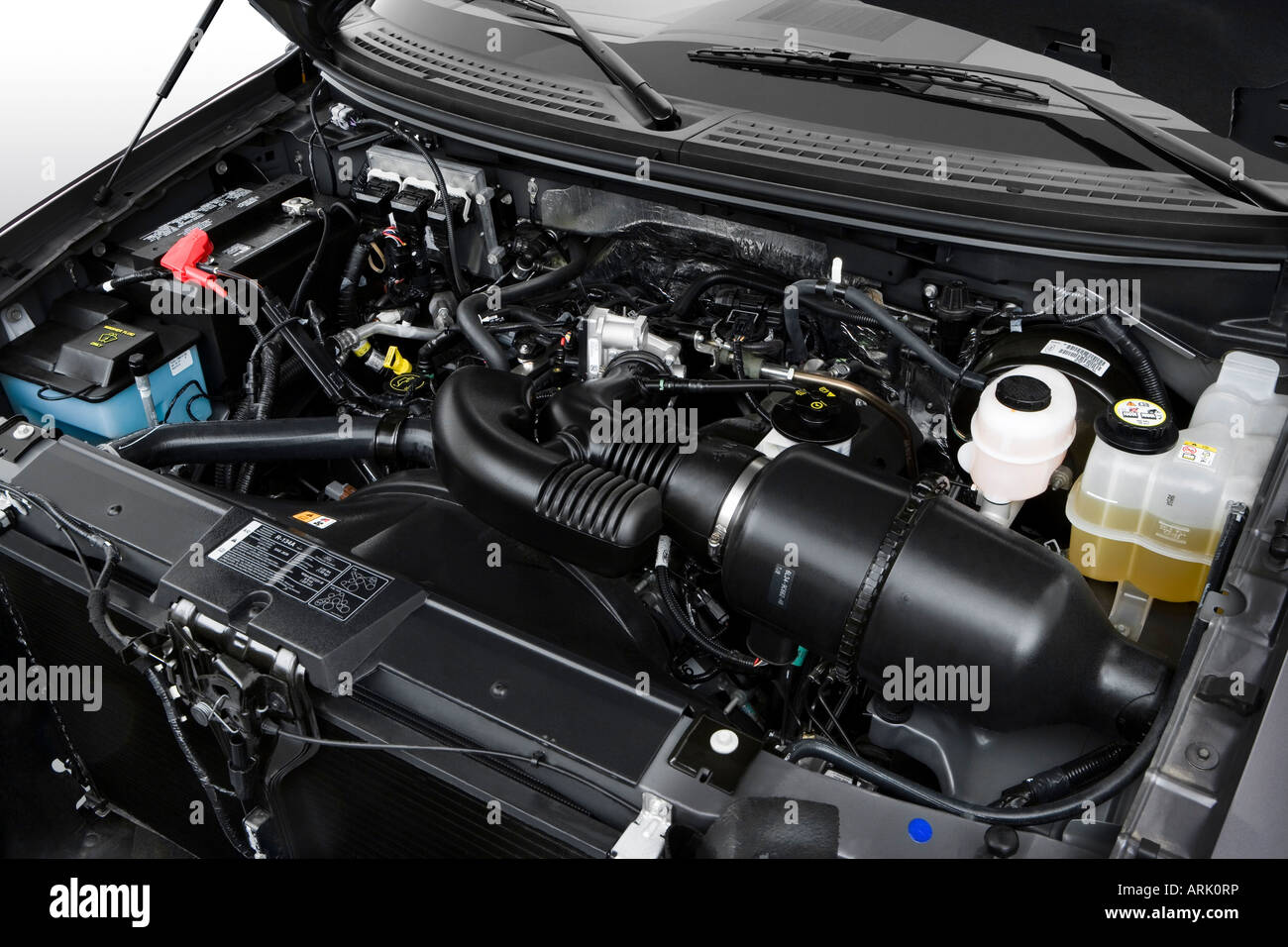 2008 Ford F150 in Gray - Engine Stock Photo - Alamy