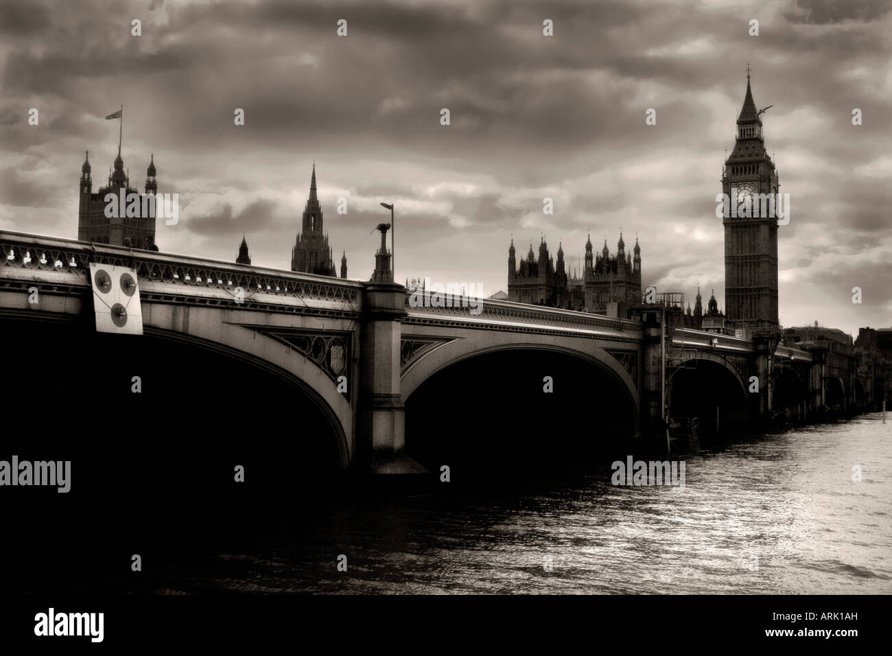Bridge across a river, Westminster Bridge, Big Ben, London, England ...