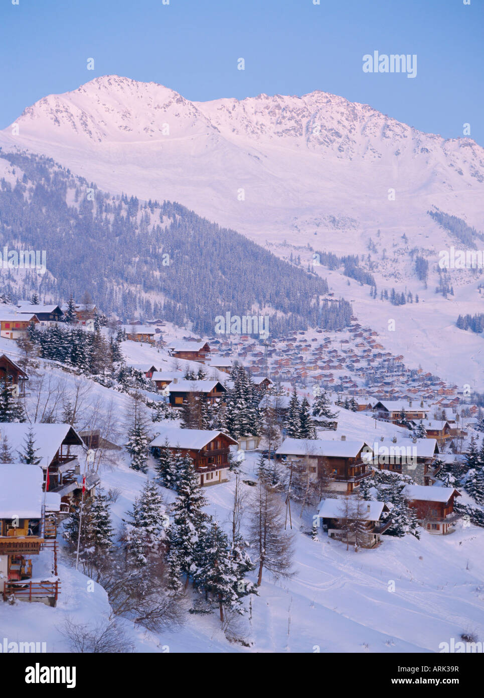Verbier resort town hi-res stock photography and images - Alamy