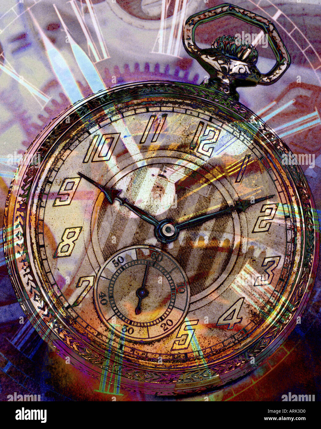 Clocks montage hi-res stock photography and images - Alamy