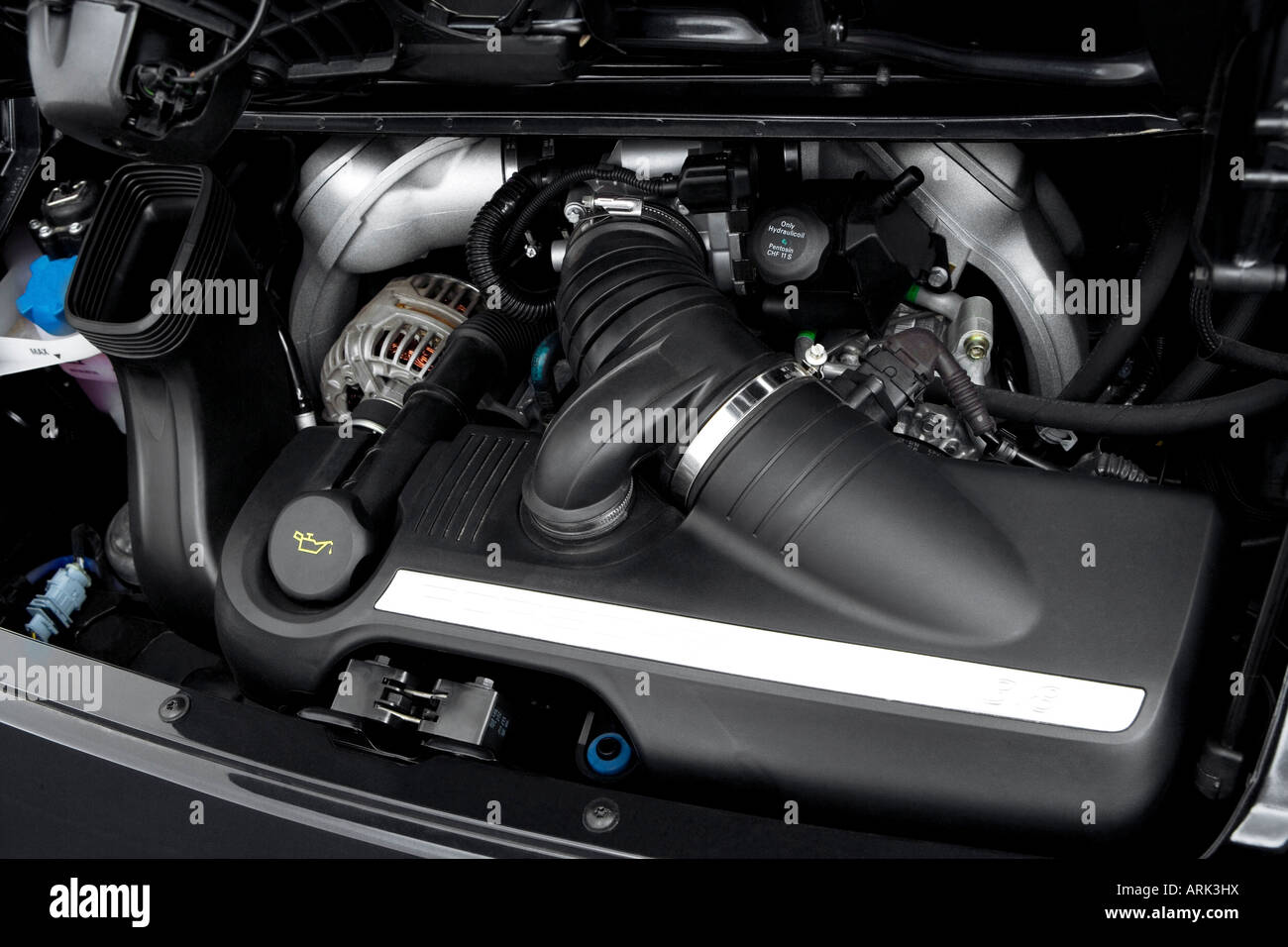 2008 Porsche 911 Carrera S in Gray - Engine Stock Photo - Alamy