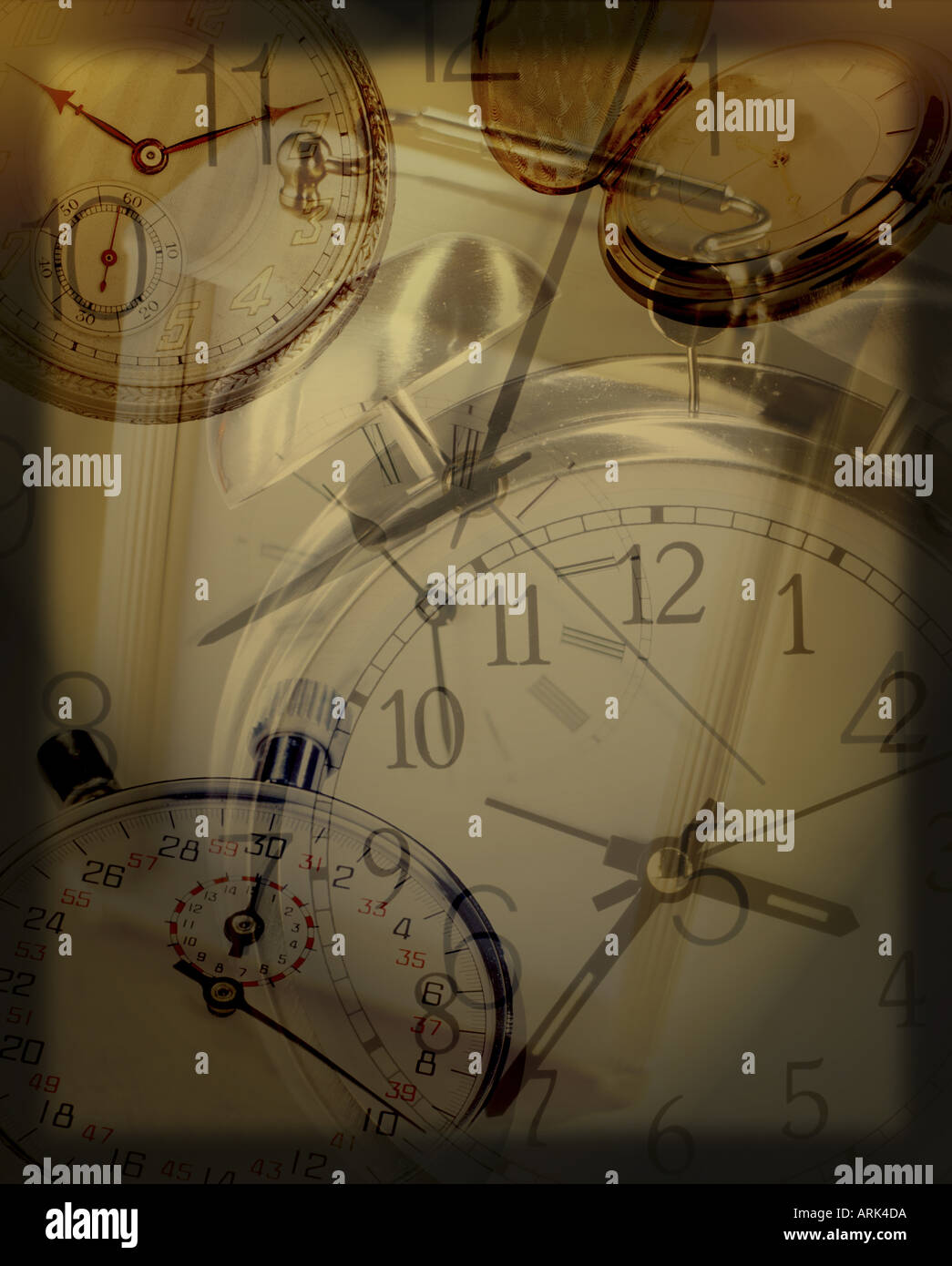 Clocks montage hi-res stock photography and images - Alamy