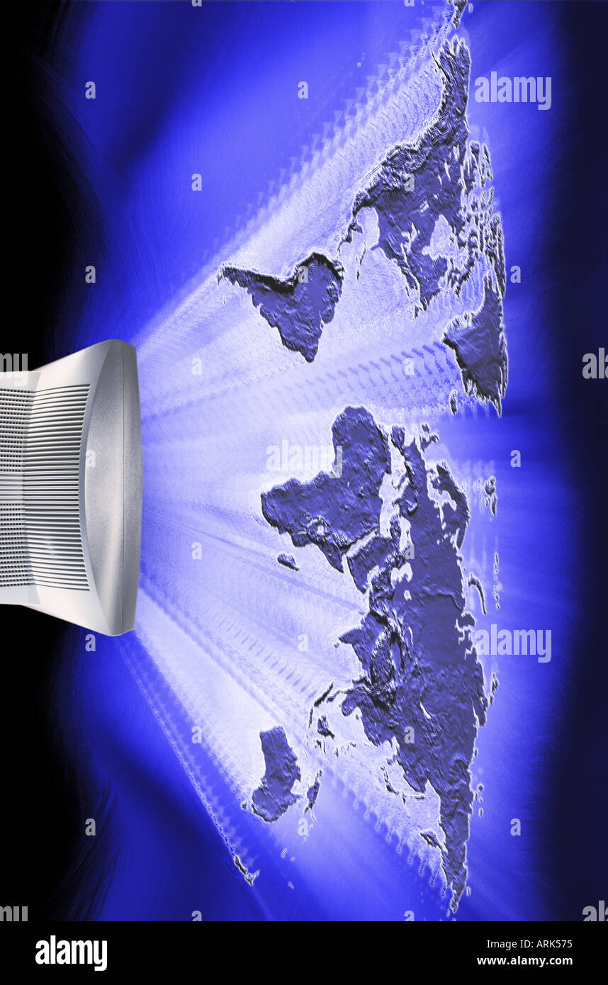 Displaying world map projection hi-res stock photography and images - Alamy