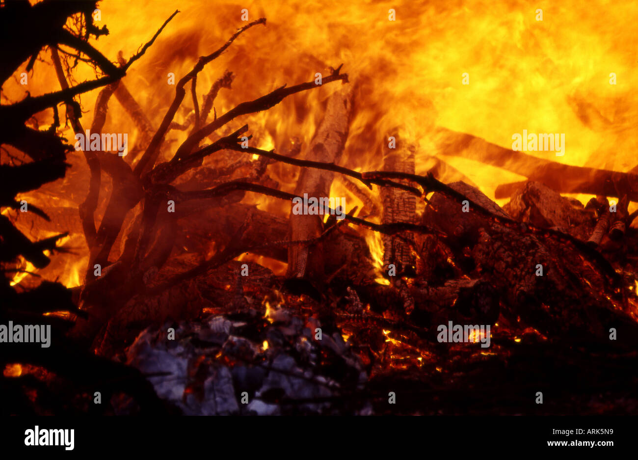 Symbolic photo: fire and glow Stock Photo - Alamy