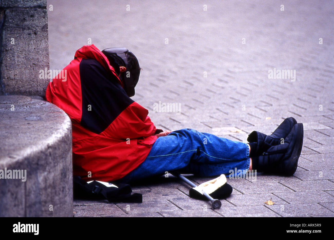 Symbolic photo: homelessness, joblessness, social descent Stock Photo ...