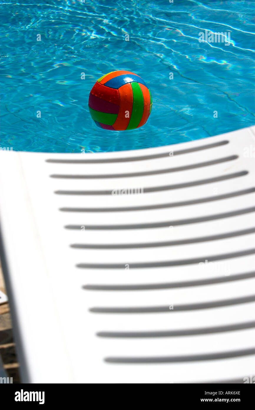 Swimming pool, poolside scene Stock Photo - Alamy