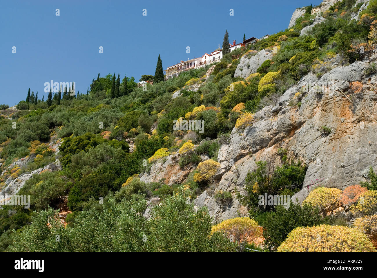 Church katounakia mount athos halkidiki hi-res stock photography and ...