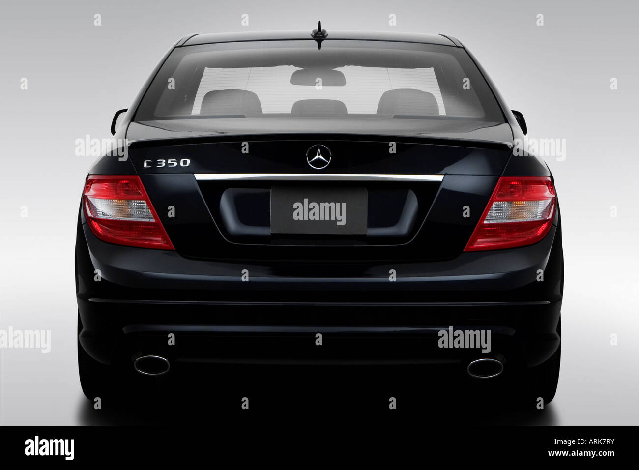 2008 Mercedes-Benz C-Class C350 in Blue - Low/Wide Rear Stock Photo - Alamy