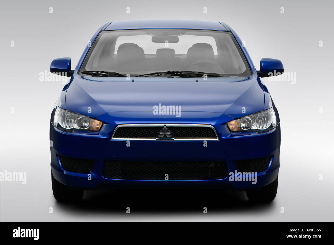 2008 Mitsubishi Lancer ES in Blue - Low/Wide Front Stock Photo - Alamy