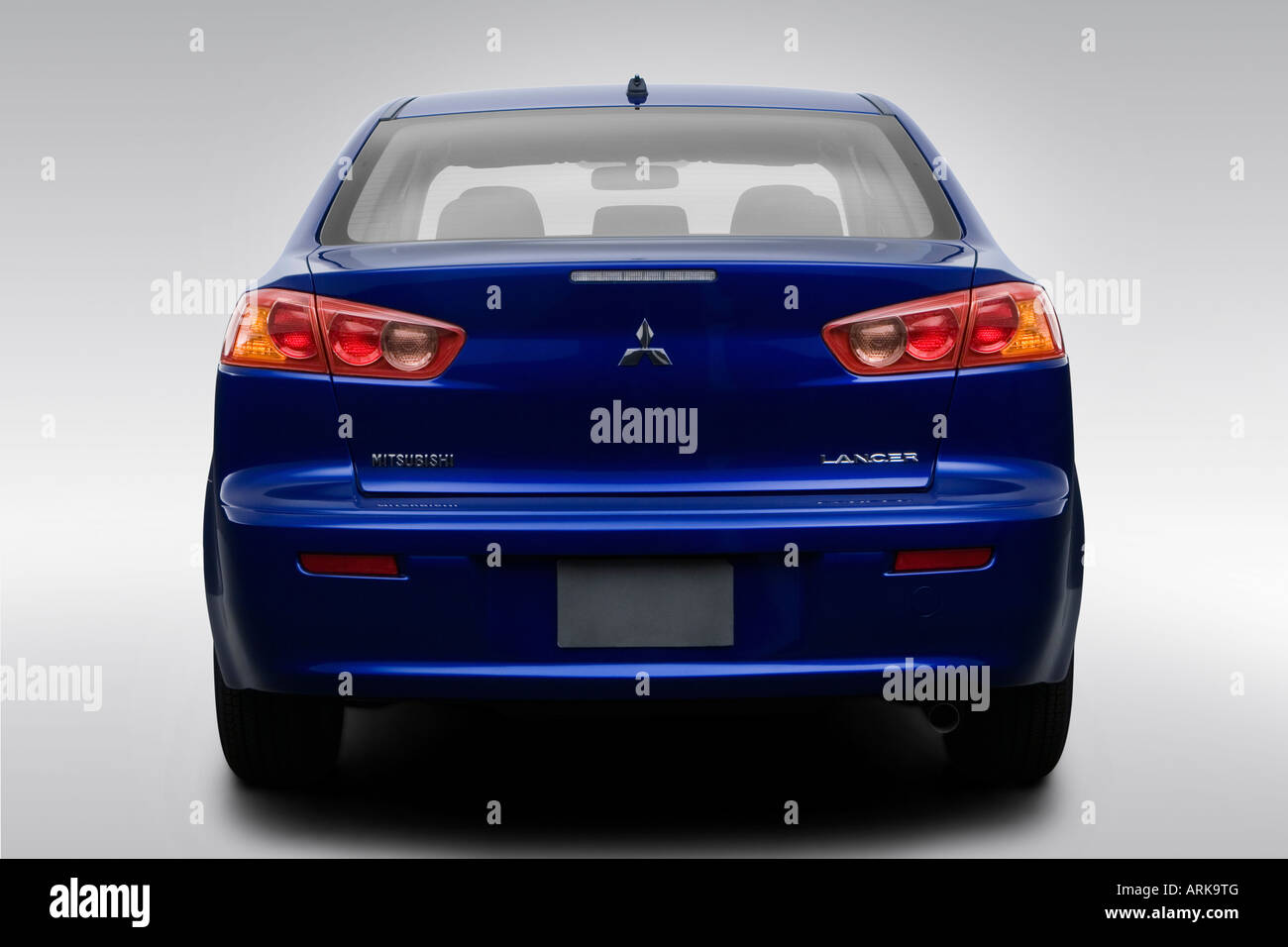 2008 Mitsubishi Lancer ES in Blue - Low/Wide Rear Stock Photo - Alamy