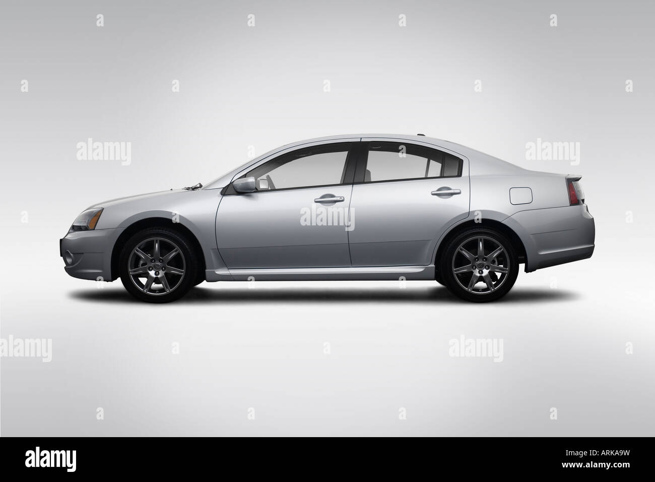 2008 Mitsubishi Galant Ralliart in Silver - Drivers Side Profile Stock ...