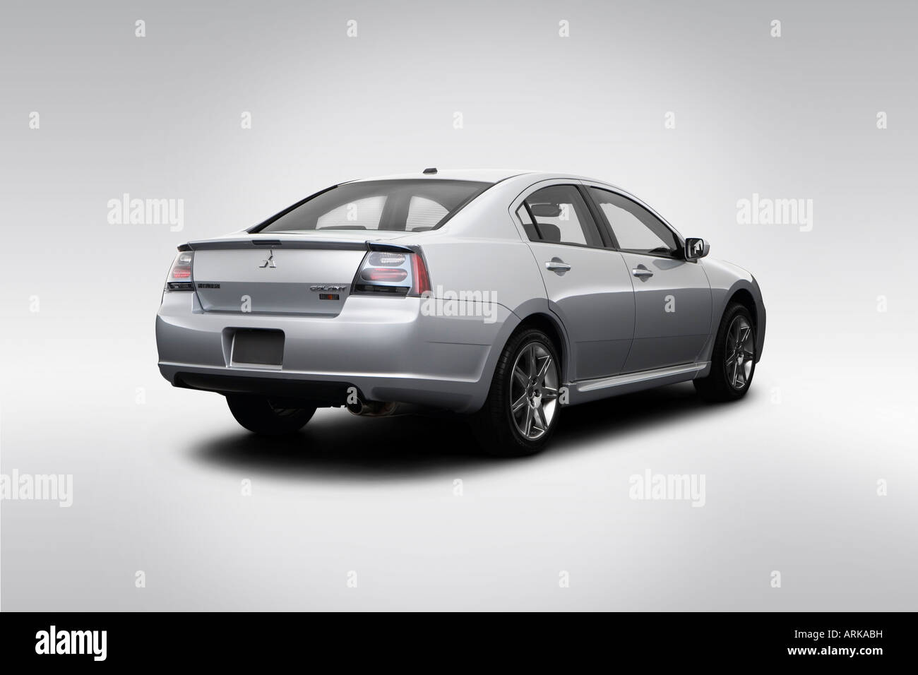 2008 Mitsubishi Galant Ralliart in Silver - Rear angle view Stock Photo ...