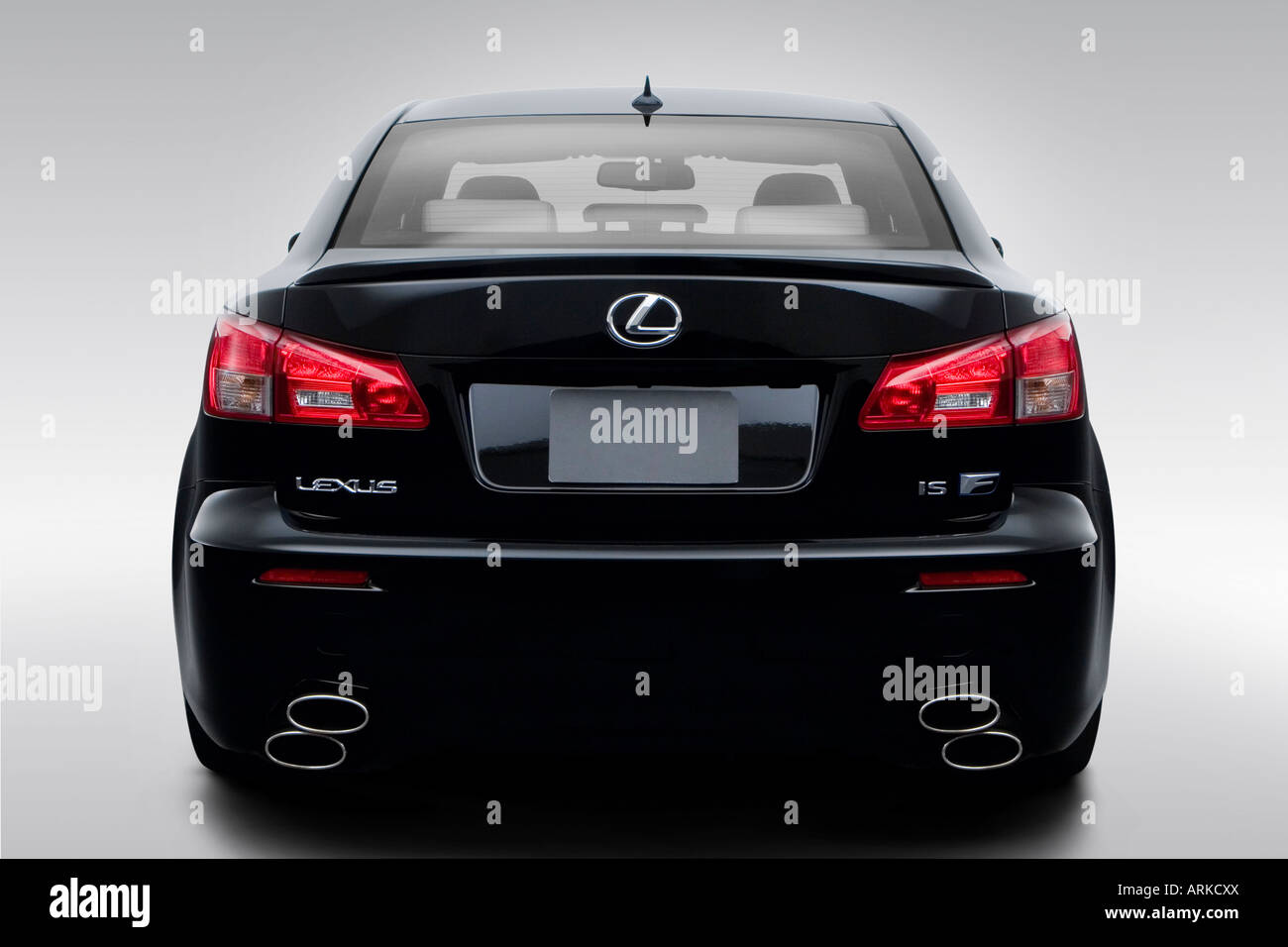 2008 Lexus IS IS-F in Black - Low/Wide Rear Stock Photo - Alamy