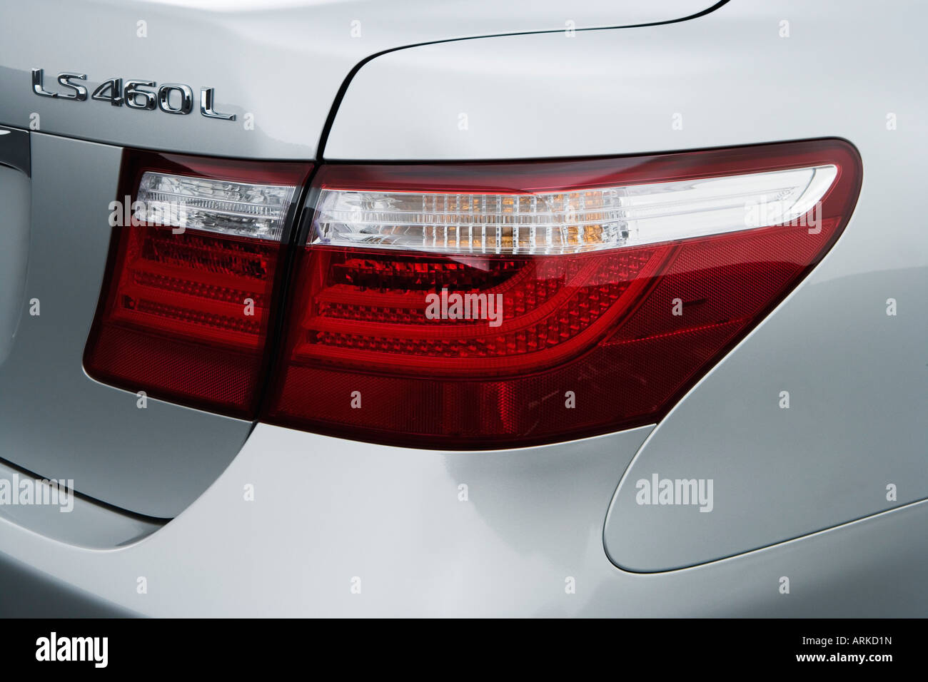 2008 Lexus LS LS460L in Gray - Tail light Stock Photo - Alamy
