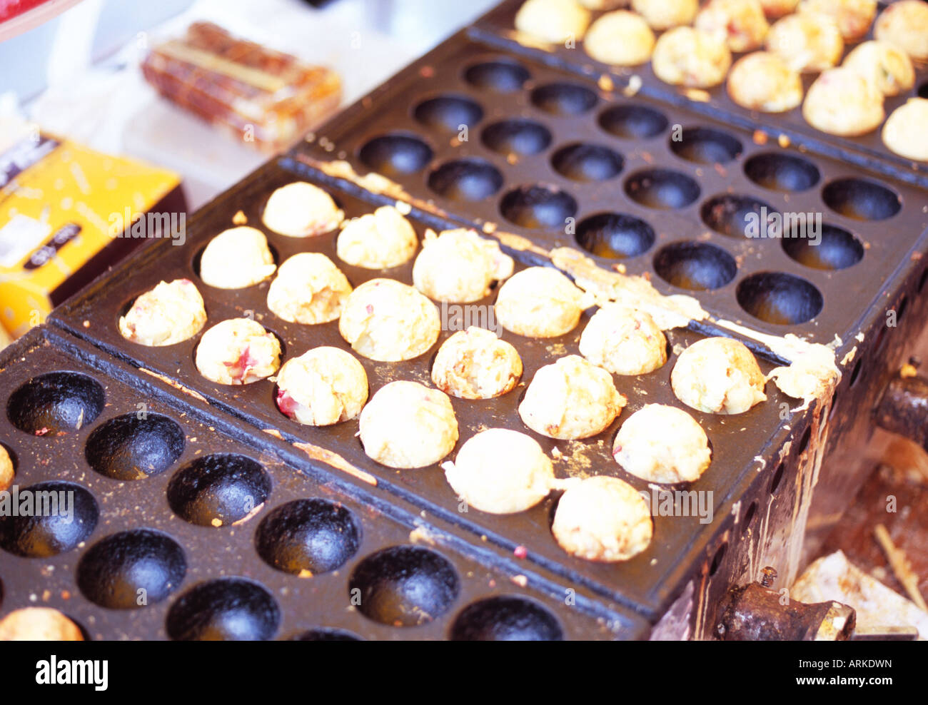 Japanese food called "Takoyaki Stock Photo - Alamy
