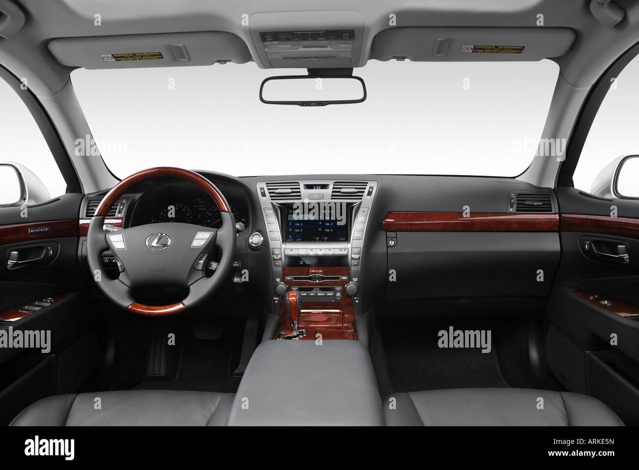 2008 Lexus LS LS460L in Gray - Dashboard, center console, gear shifter ...