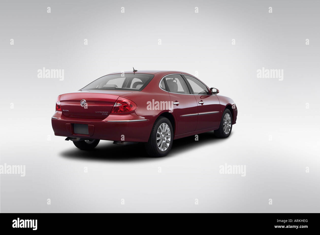 2008 Buick LaCrosse CXS in Red - Rear angle view Stock Photo - Alamy