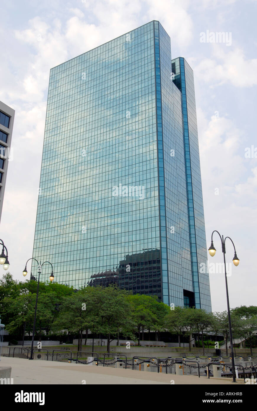 One Seagate Building at Toledo Ohio OH skyline including the Maumee ...