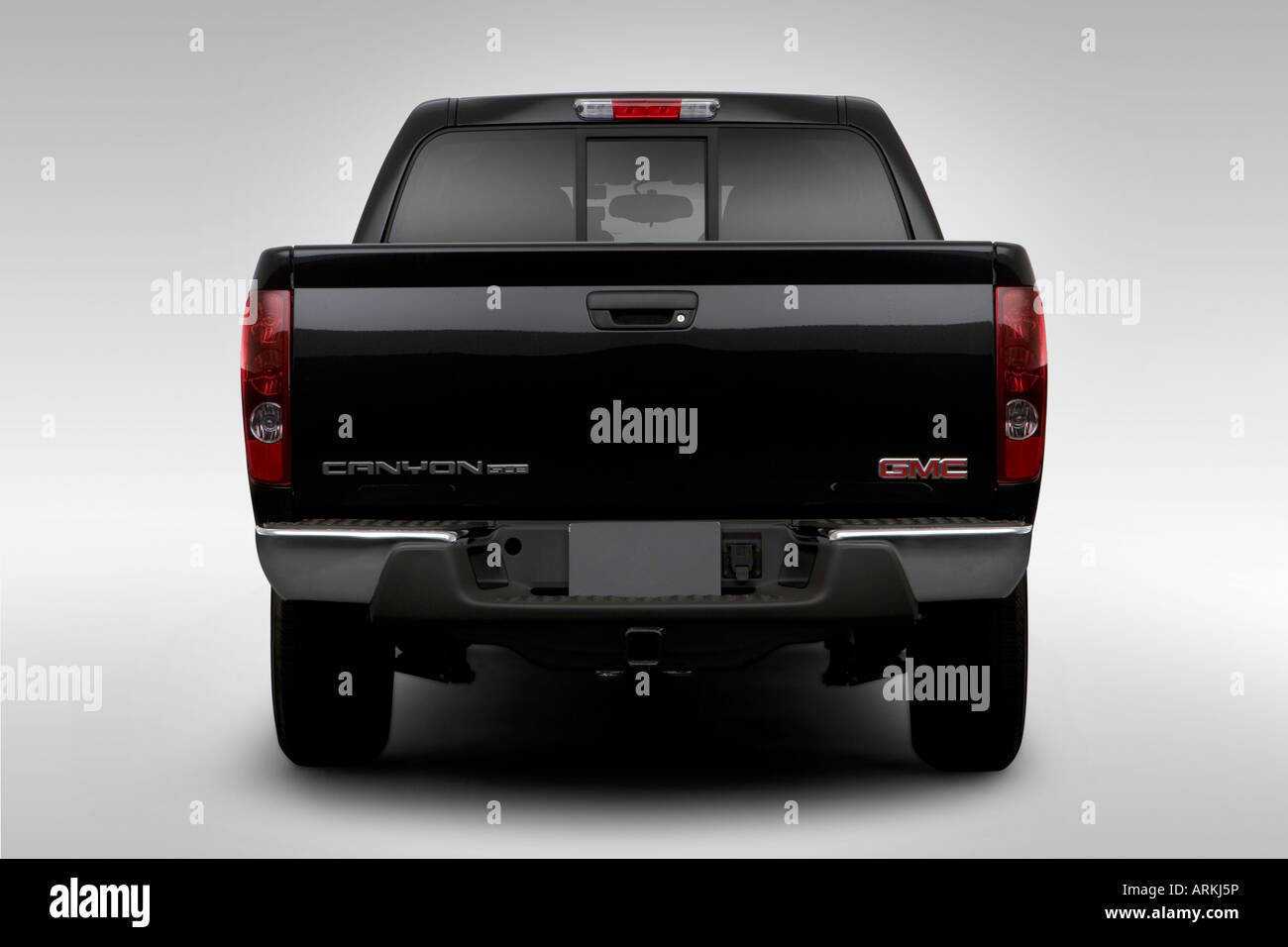 2008 GMC Canyon SLE in Black - Low/Wide Rear Stock Photo - Alamy