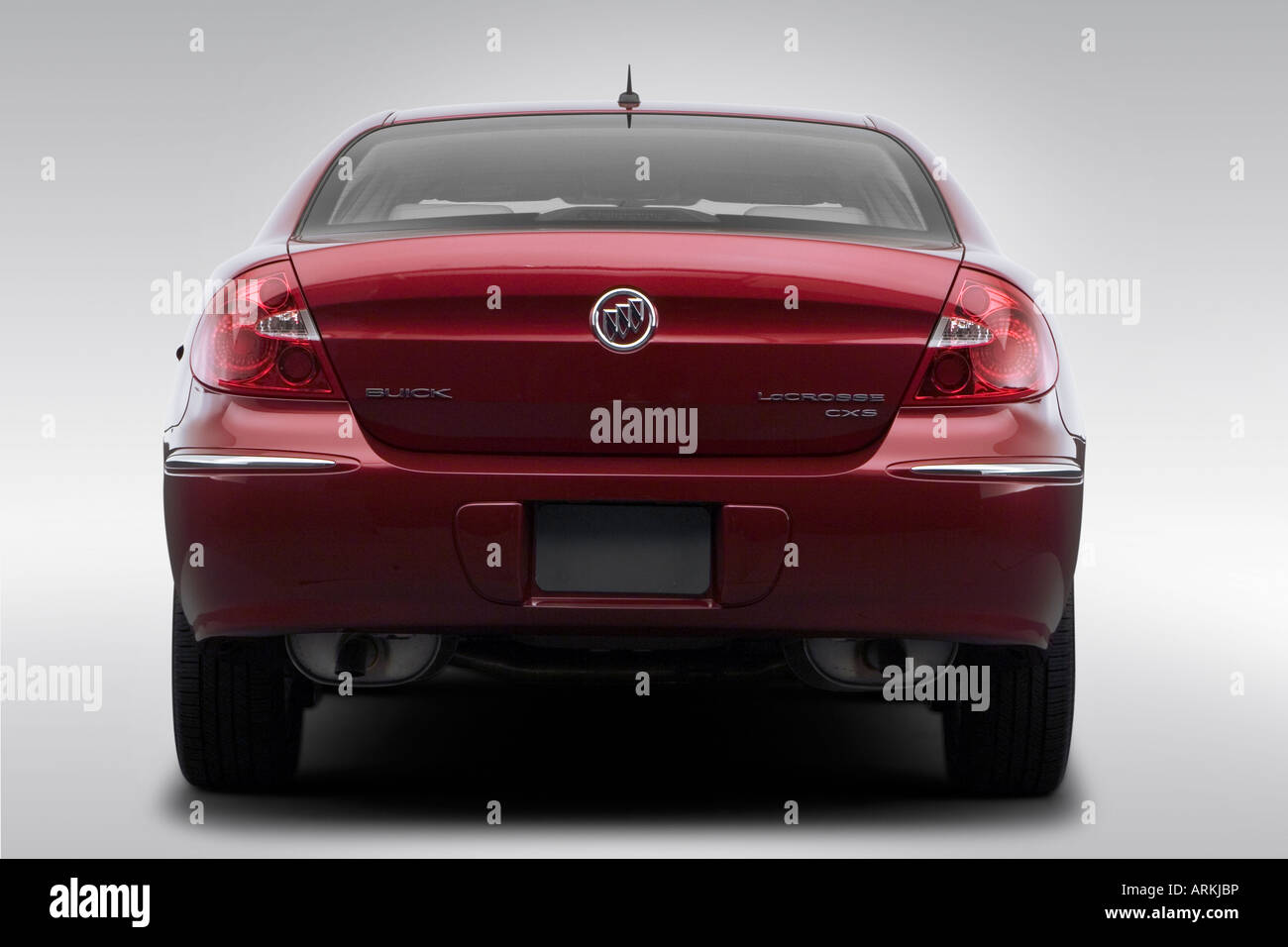 2008 Buick LaCrosse CXS in Red - Low/Wide Rear Stock Photo - Alamy
