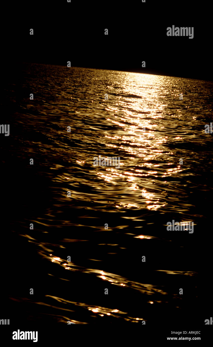 golden sea off the shore of Dubai UAE Stock Photo - Alamy
