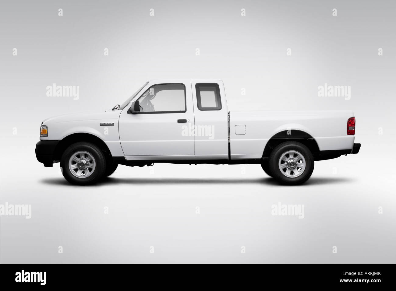 2008 Ford Ranger XL in White - Drivers Side Profile Stock Photo - Alamy