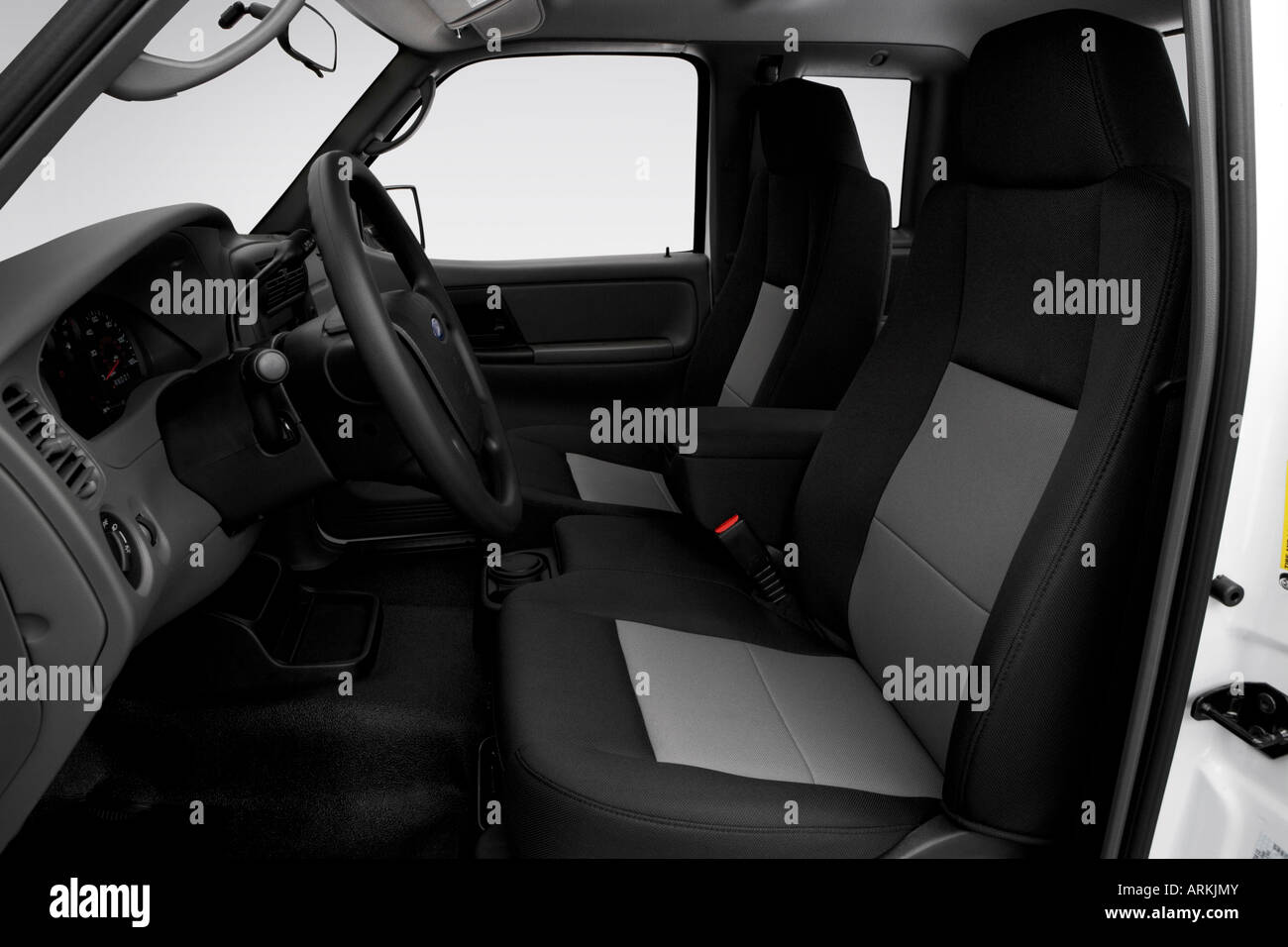 2008 Ford Ranger XL in White - Front seats Stock Photo - Alamy