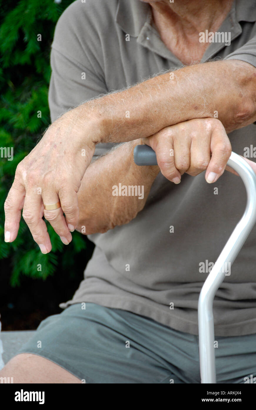 Old man with cane hi-res stock photography and images - Alamy