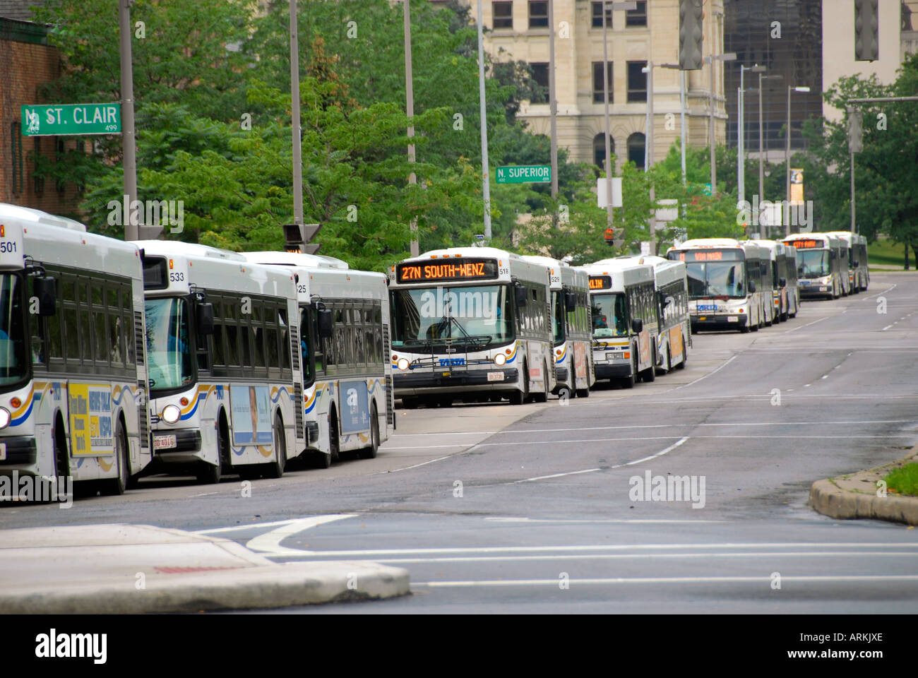 Bus rapid transit transportation for the city of Toledo Ohio OH Stock ...