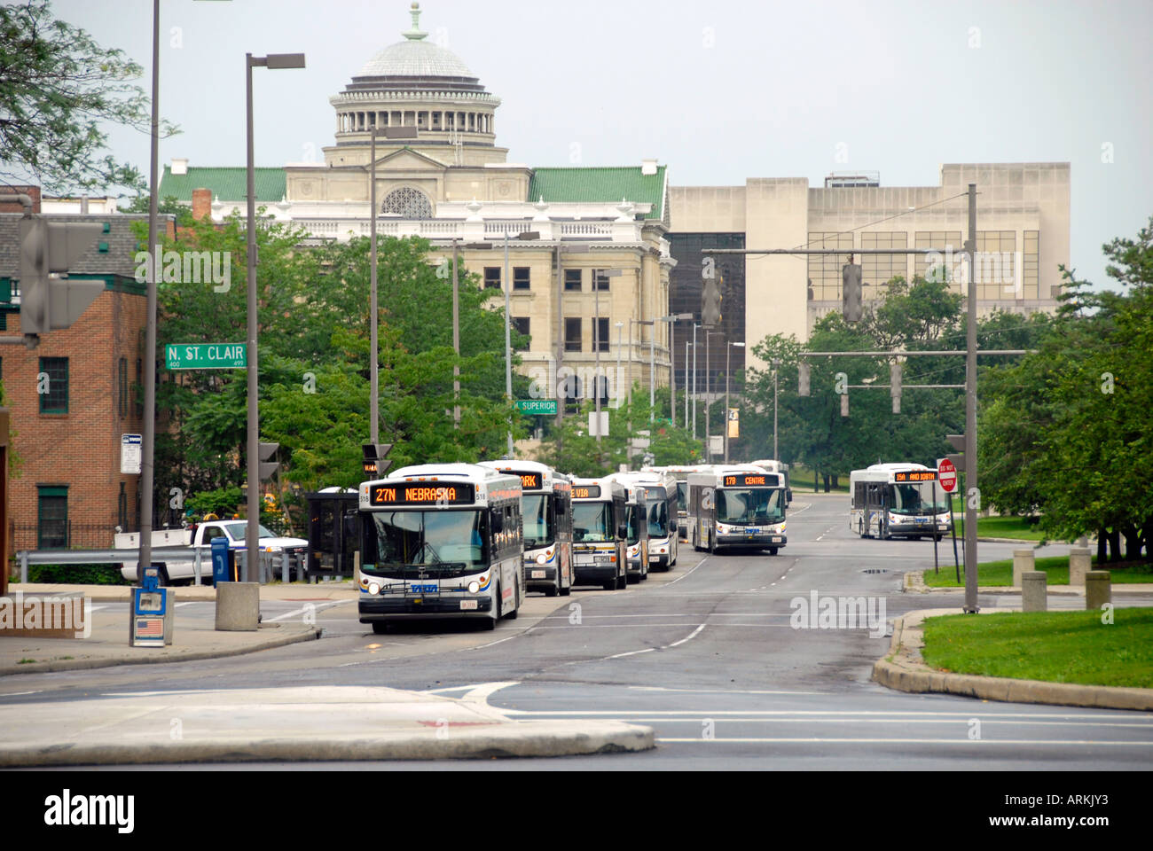 Bus rapid transit transportation for the city of Toledo Ohio OH Stock ...
