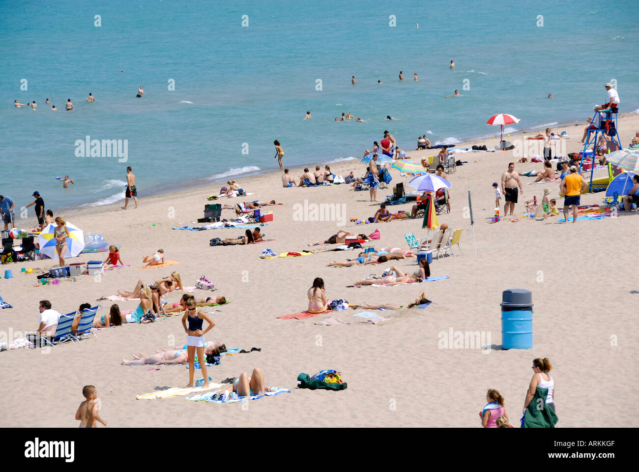 Beach at Goderich Ontario Canada on Lake Huron a popular travel ...