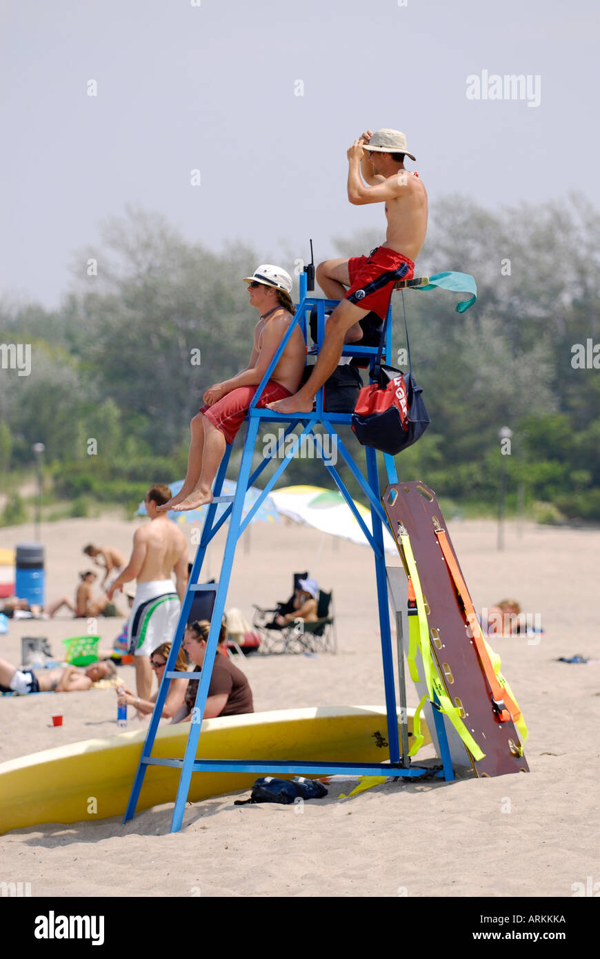 Life Guard at Beach Stock Photo - Alamy