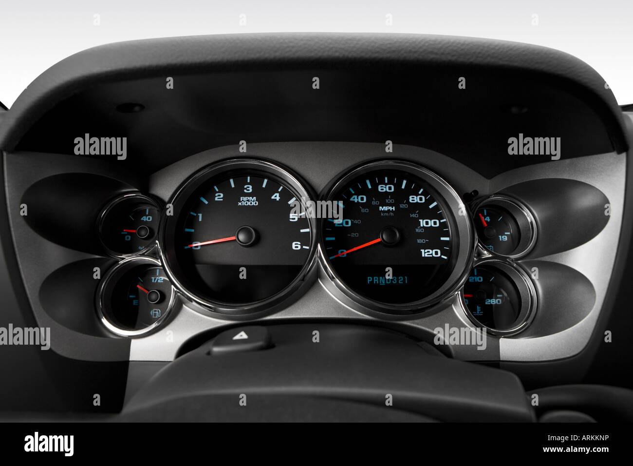 2008 Chevrolet Silverado 1500 LT in Blue - Speedometer/tachometer Stock ...