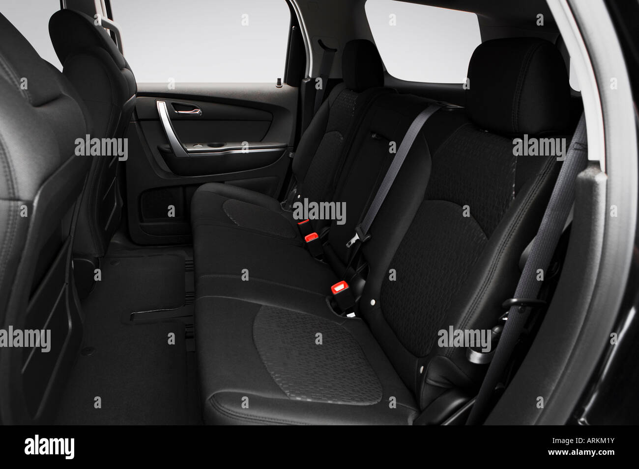 2008 GMC Acadia SLE in Black - Rear seats Stock Photo - Alamy