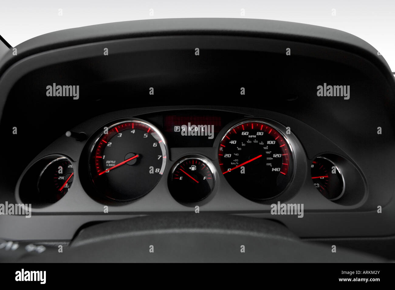2008 GMC Acadia SLE in Black - Speedometer/tachometer Stock Photo - Alamy