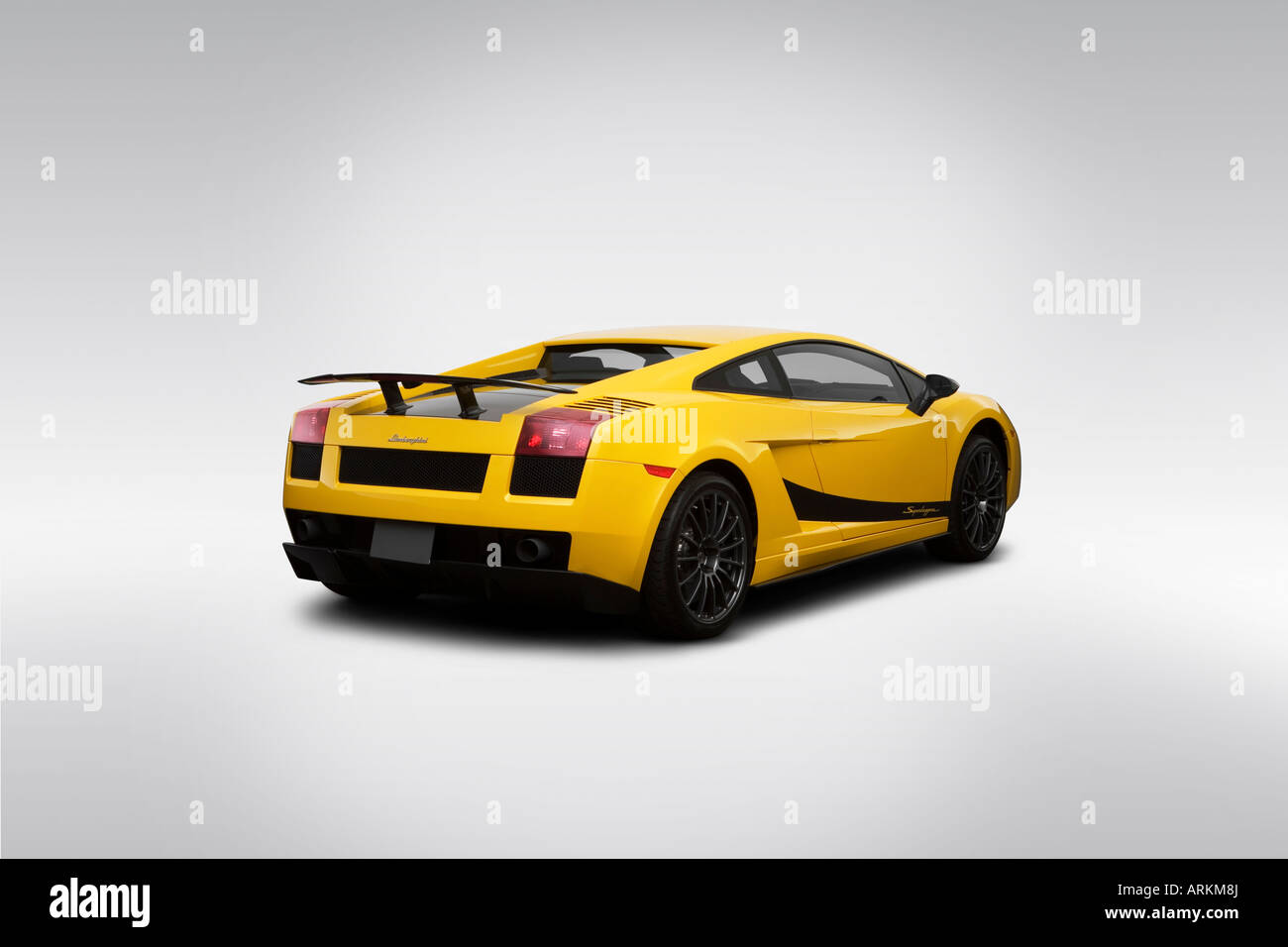 2008 Lamborghini Gallardo Superleggera in Yellow - Rear angle view ...