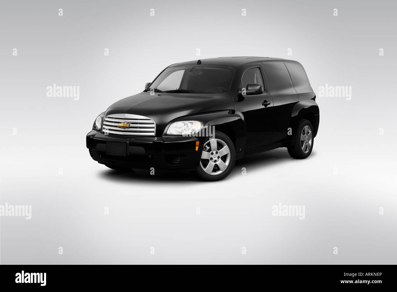 2008 Chevrolet HHR Panel LS in Black - Front angle view Stock Photo - Alamy