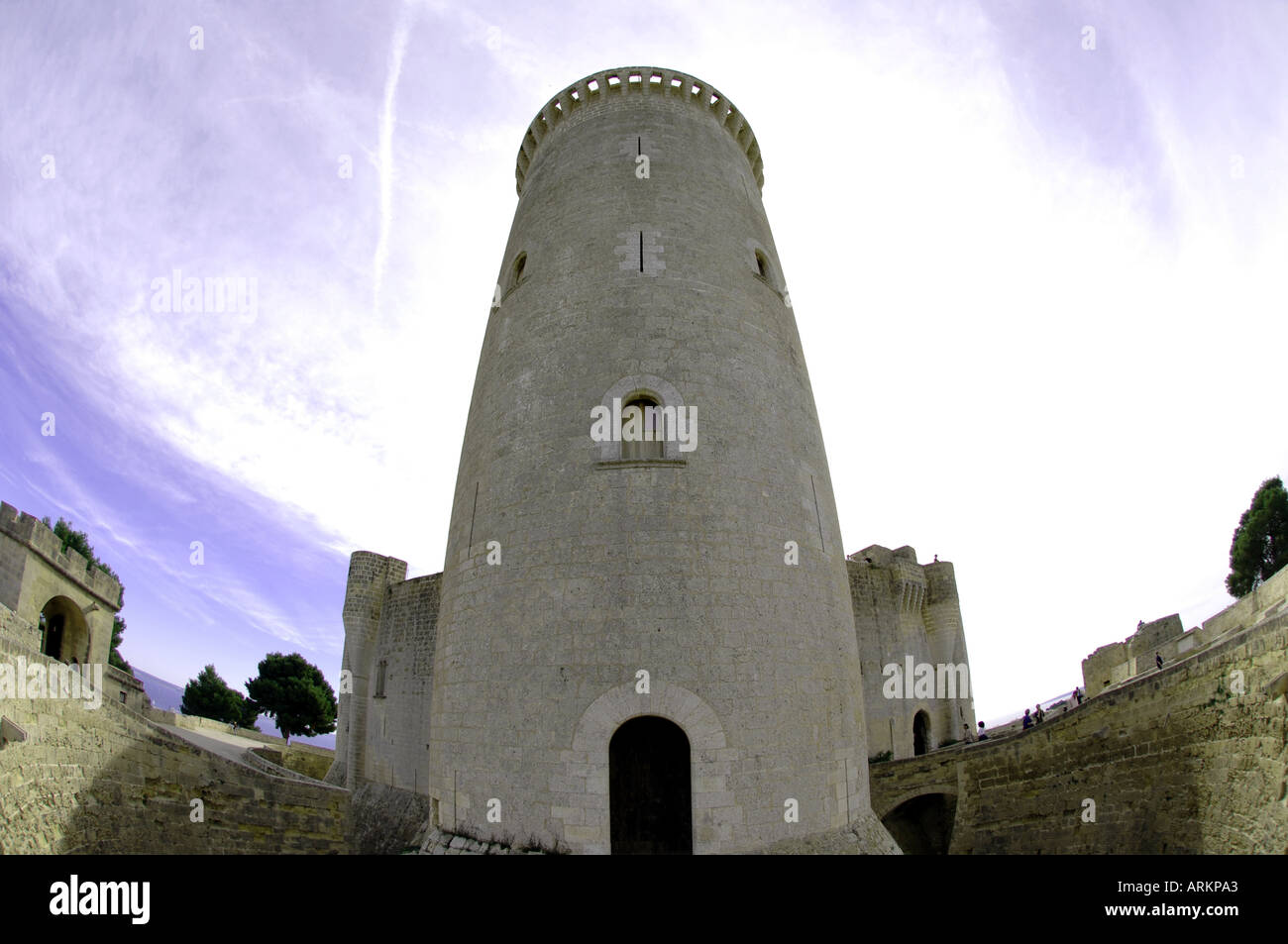 Erected, 1309, hilltop, round, circle, circular, castle the summer ...