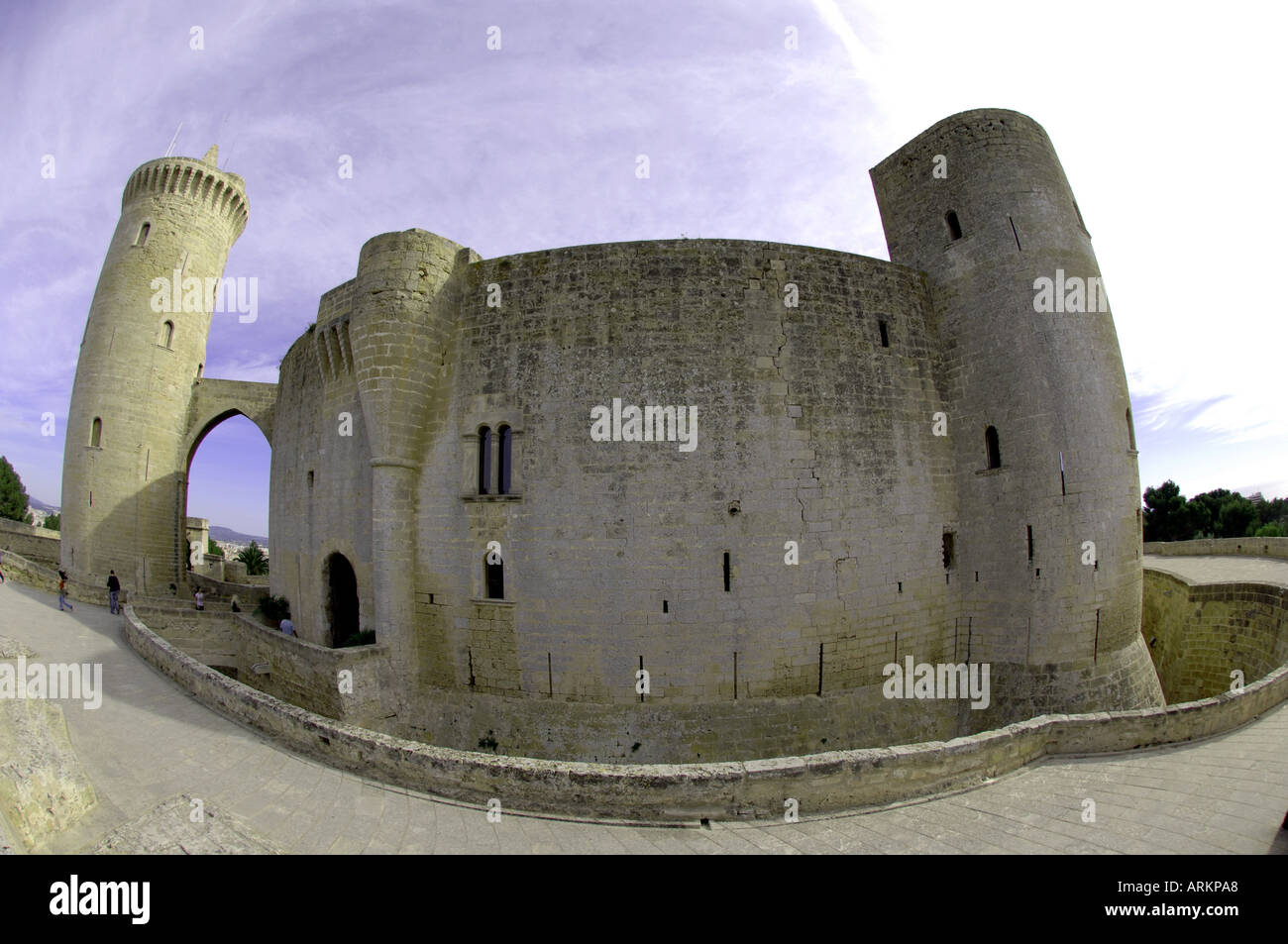 Erected, 1309, hilltop, round, circle, circular, castle the summer ...