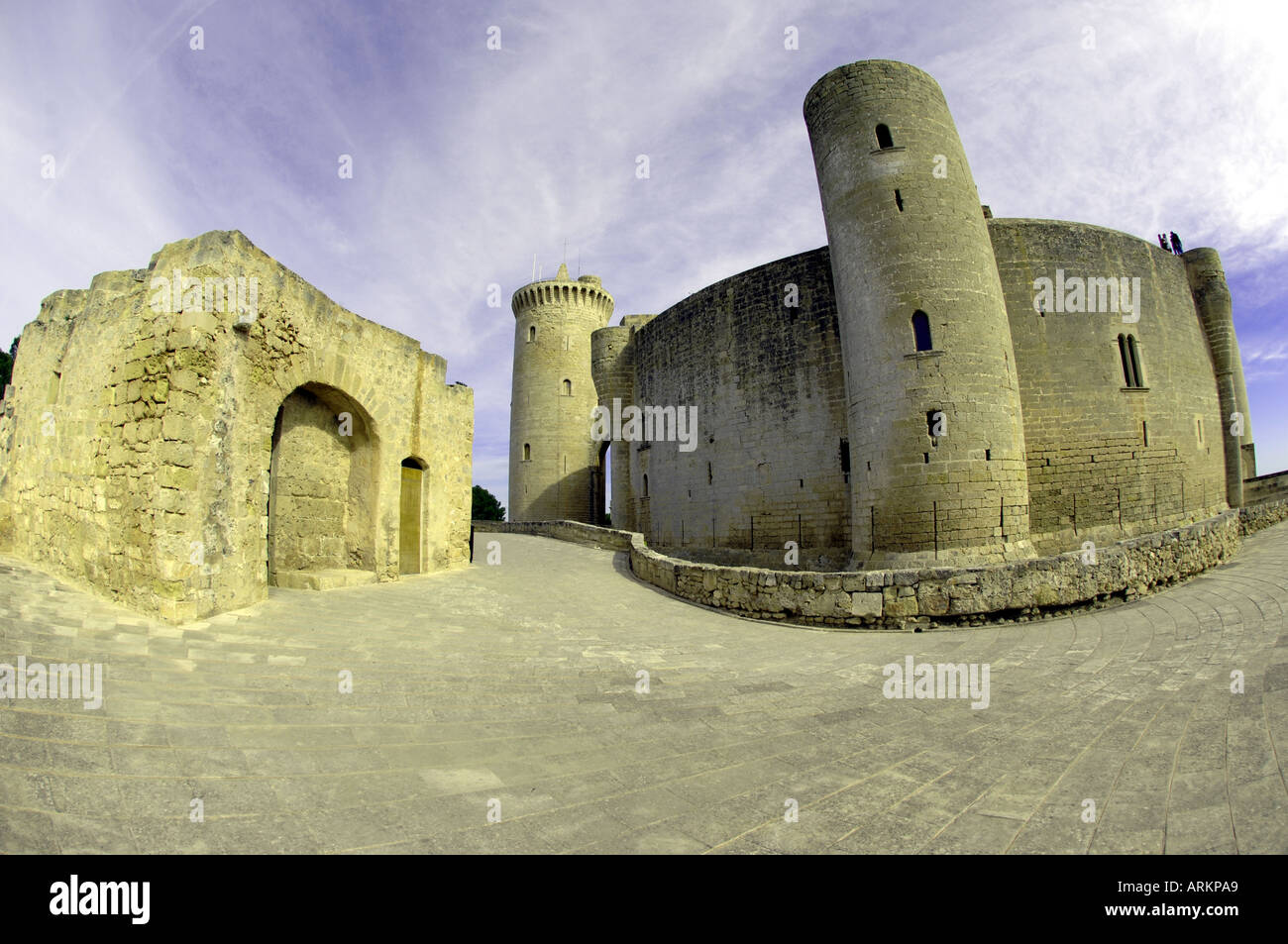 Erected, 1309, hilltop, round, circle, circular, castle the summer ...