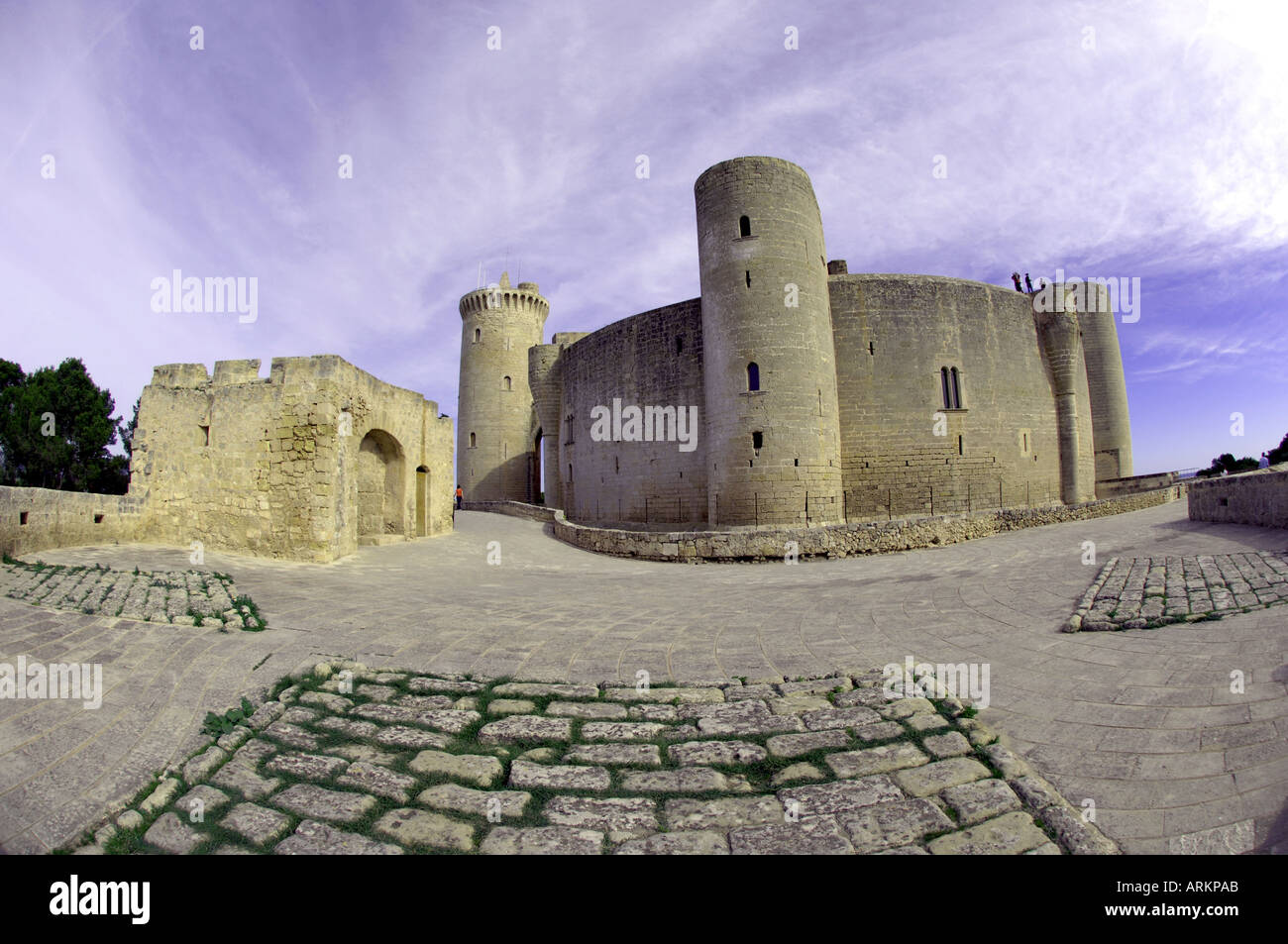 Erected, 1309, hilltop, round, circle, circular, castle the summer ...