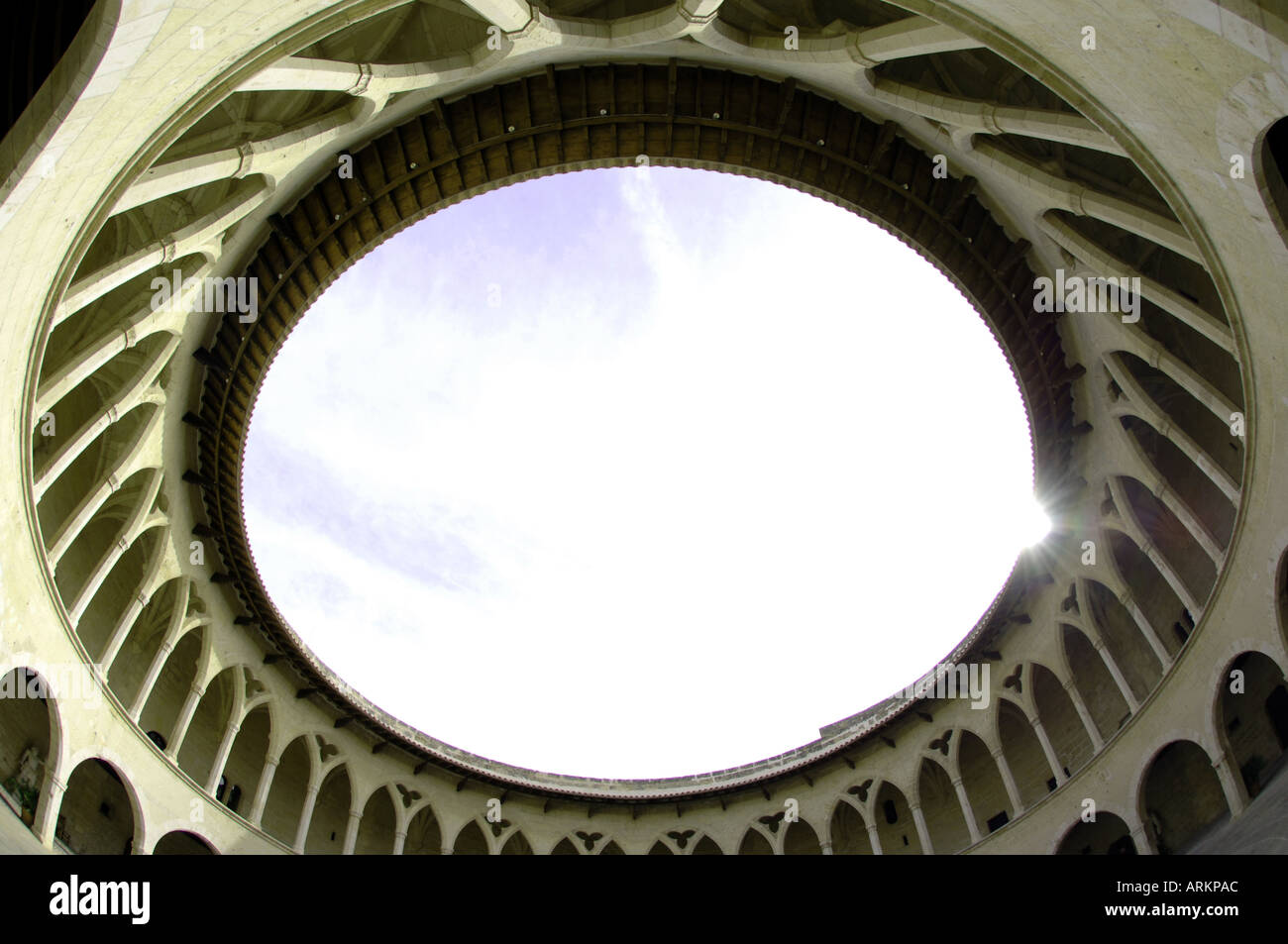 Erected, 1309, hilltop, round, circle, circular, castle the summer ...