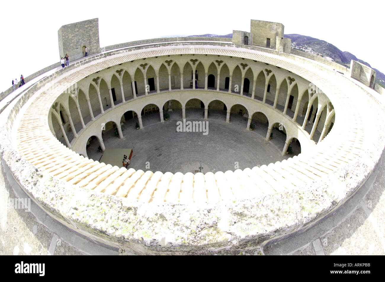 Erected, 1309, hilltop, round, circle, circular, castle the summer ...