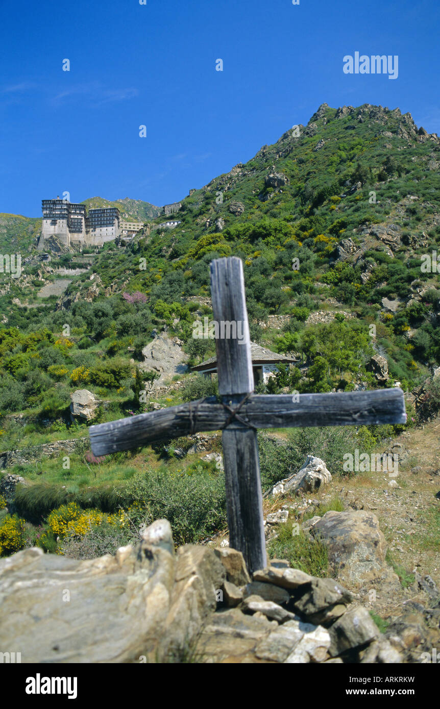 Athos greece view hi-res stock photography and images - Alamy