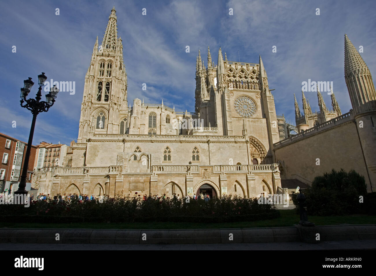 Gothic architecture of Our Lady of Burgos cathedral Spain Stock Photo ...