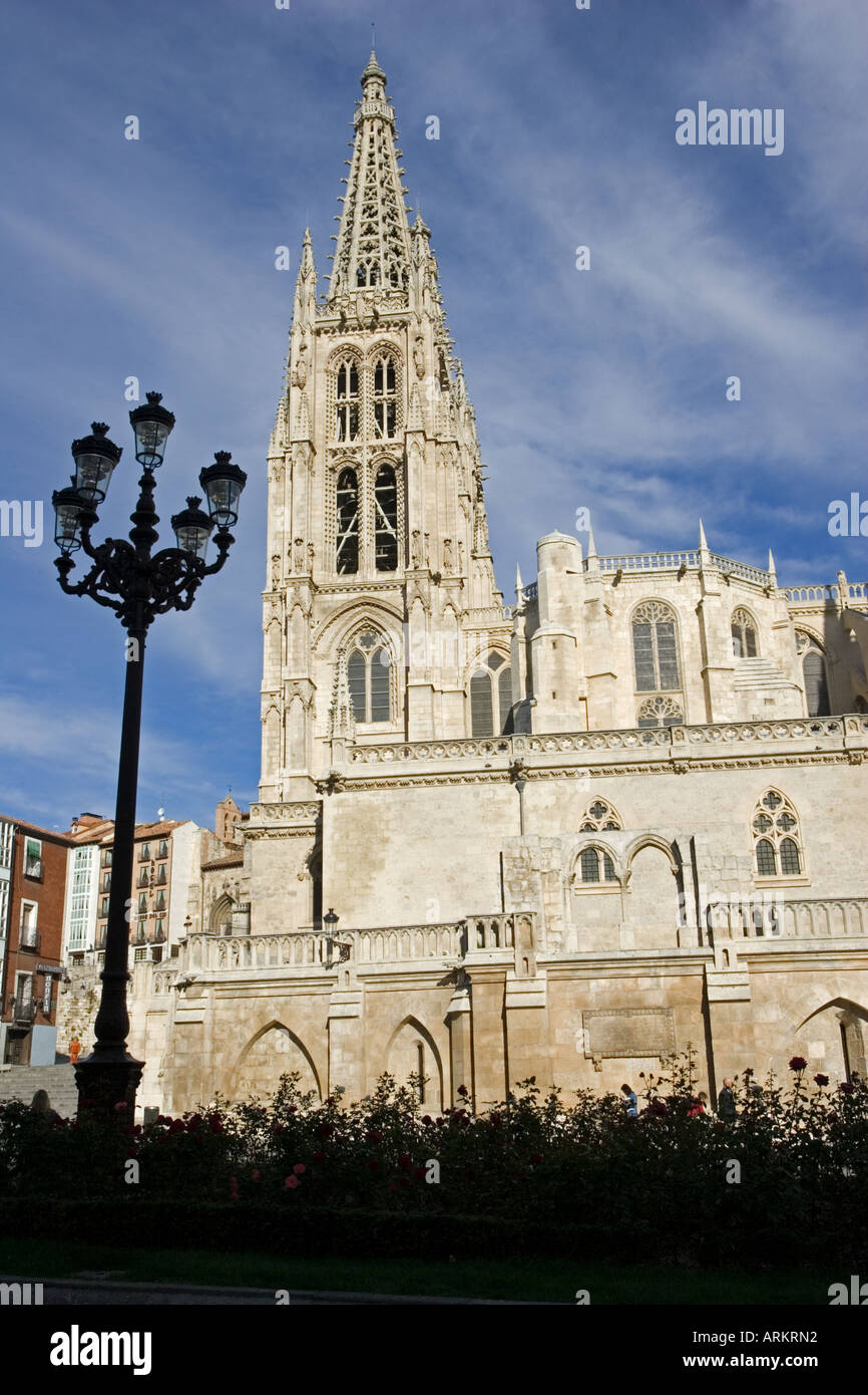 Gothic architecture of Our Lady of Burgos cathedral Spain Stock Photo ...